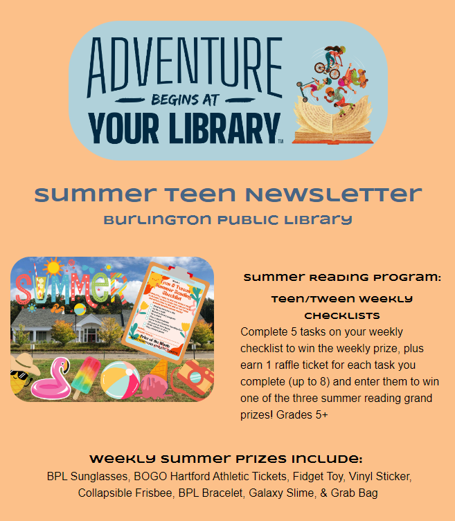 Teen News & Events - Burlington Public Library